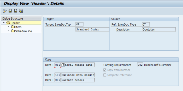 Copy Control in Sales Document – Only Ordinary Notes