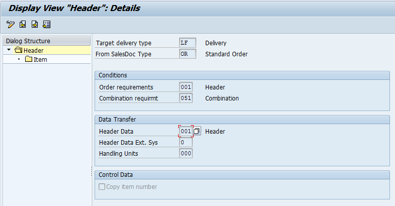 Copy Control in Sales Document – Only Ordinary Notes