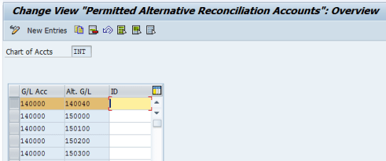 Alternative Reconciliation Account for Customer – Only Ordinary Notes