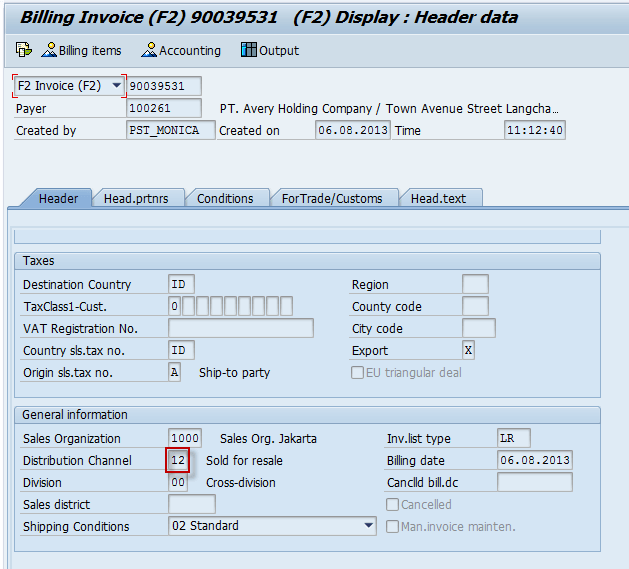 Alternative Reconciliation Account for Customer – Only Ordinary Notes
