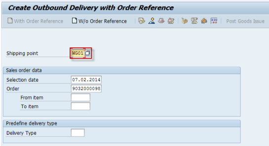 Differentiate Shipping Point in Delivery Order – Only Ordinary Notes